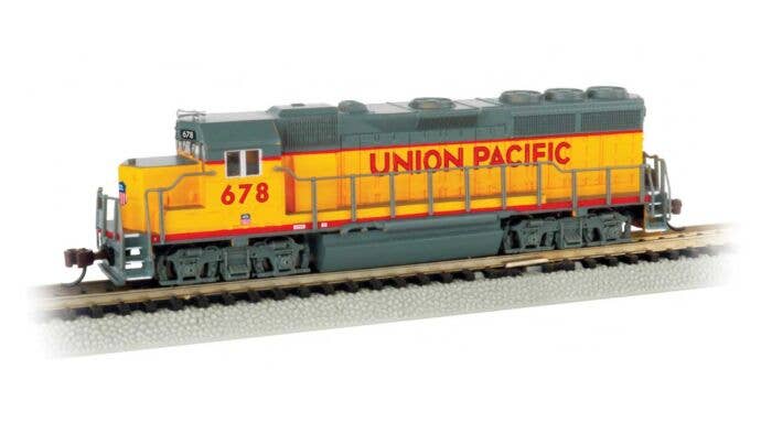 Bachmann - EMD GP40 - Econami Sound and DCC - Union Pacific #678 (Armour Yellow, gray, red ...