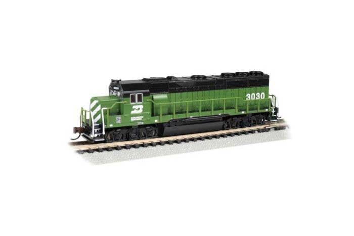 Bachmann - EMD GP40 - Econami Sound and DCC - Burlington Northern #3030 (Cascade Green, black ...