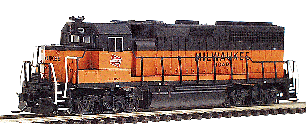 Atlas - EMD GP40 Low Hood - Standard DC - Master(R) - Milwaukee Road - Painted (orange, black ...