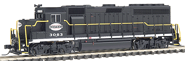 Atlas - EMD GP40 Low Hood - Standard DC - Master(R) - New York Central #3083 (black, white ...