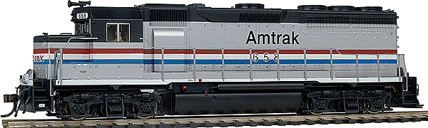 Atlas - EMD GP40 Low Nose - Standard DC - Amtrak #658 (silver, red, white, blue, black) - 150-9701