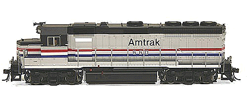Atlas - EMD GP40 Low Nose - Standard DC - Amtrak #660 (silver, red, white, blue, black) - 150-9702