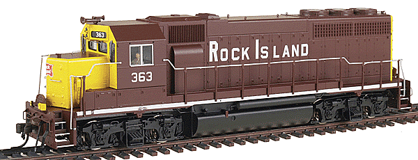 Atlas - EMD GP40 Low Nose - Standard DC - Rock Island #363 (maroon, yellow) - 150-9734