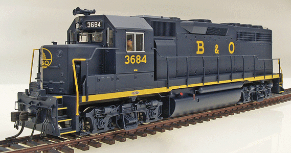 Atlas - EMD GP40 Low Nose - Standard DC - Baltimore & Ohio #3684 (blue, yellow) - 150-9738