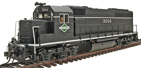 Atlas - EMD GP40 Low Nose - Standard DC - Illinois Central #3014 (black, white w/green Diamond ...