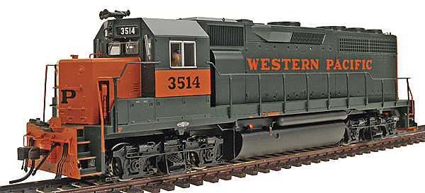 Atlas - EMD GP40 Low Nose - Standard DC - Western Pacific #3514 (green, orange) - 150-9755