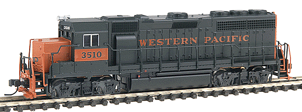 Atlas - EMD GP40 Low Nose - Standard DC - Master(R) - Western Pacific #3510 (green, orange ...