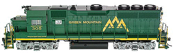 Atlas - EMD GP40 Low Nose - Standard DC - Master(R) - Green Mountain #305 (green, yellow) - 150 ...