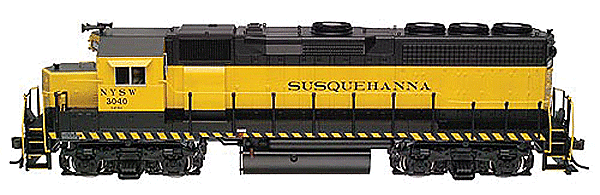 Atlas - EMD GP40 Low Nose - Standard DC - Master(R) - New York, Susquehanna & Western #3040 ...