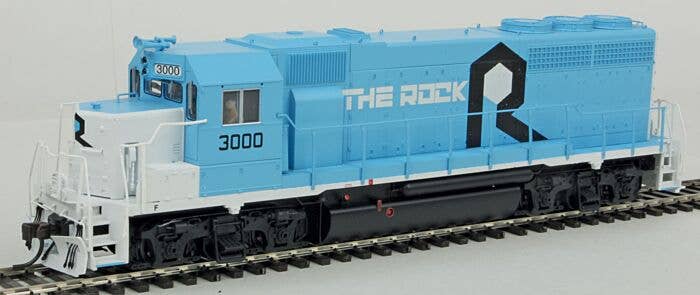 Atlas - EMD GP40 Low Nose - Standard DC - Master(R) Silver - Rock Island #3000 (blue, white ...