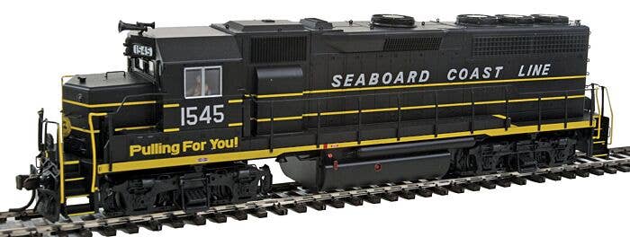 Atlas - EMD GP40 Low Nose - Standard DC - Master(R) Silver - Seaboard Coast Line #1545 (black ...