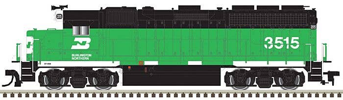 Atlas - EMD GP40 Low Nose - Standard DC - Master(R) Silver - Burlington Northern #3515 (Cascade ...