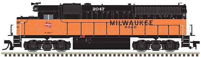 Atlas - EMD GP40 Low Nose with Dynamic Brakes - Standard DC - Silver - Milwaukee Road #2047 ...