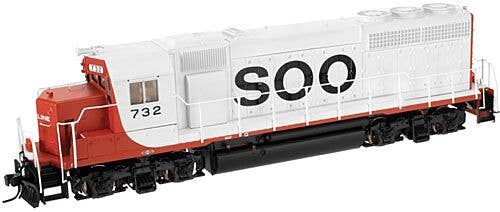 Atlas - EMD GP40 No Dynamic Brakes - Standard DC - Master(R) - Soo line #732 (white, red, black ...