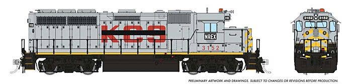 Rapido - EMD GP40 - Standard DC - National Railway Rquipment #3152 (Ex ...
