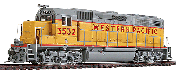 Atlas - EMD GP40 - Standard DC - Master(R) Silver - Western Pacific #3532 - 150-10000606