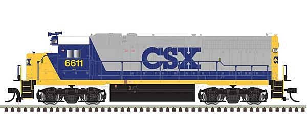Atlas - EMD GP40 - Standard DC - Master(R) Silver - CSX 6604 (Bright Future, gray, blue, yellow ...