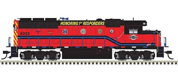 Atlas - EMD GP40 with Ditch Lights - Standard DC - Master(R) Silver - Port Harbor 8955 (1st ...