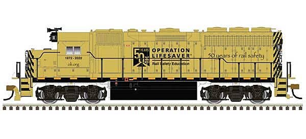 Atlas - EMD GP40 with Ditch Lights - Standard DC - Master(R) Silver - Operation Lifesaver 50th ...
