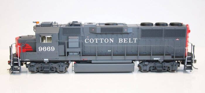 Fox Valley - EMD GP60 Late w/LokSound & DCC - Cotton Belt SSW #9684 (gray, red) - 282-20353S