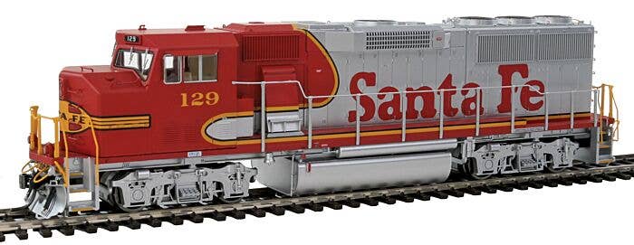Fox Valley - EMD GP60M - Standard DC - Santa Fe #129 (Warbonnet, silver ...