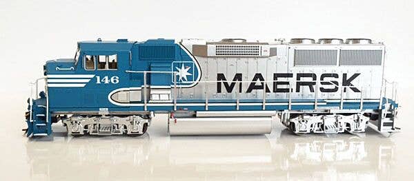 Fox Valley - EMD GP60M - Standard DC - Maersk 146 (silver, blue, black ...