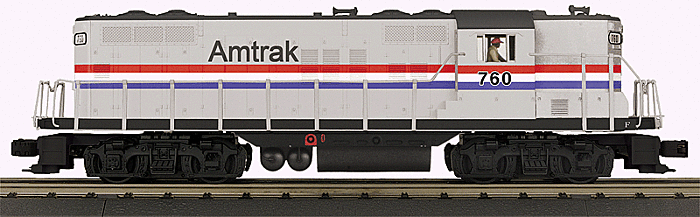 MTH - EMD GP7 - Scale 3-Rail Non-Powered - RailKing(R) - Amtrak #761 (silver, blue, white, red ...