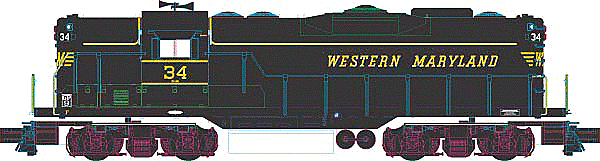 Atlas O - EMD GP9 - 3-Rail w/RailSounds & TMCC - Master(R) - Western ...