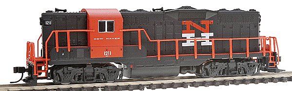 Atlas - EMD GP9 Phase II - Standard DC - New Haven #1211 (black, orange ...