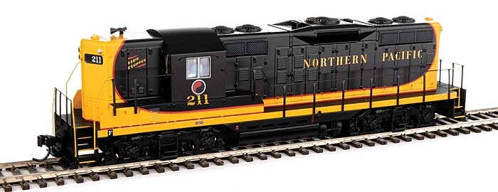 Walthers - EMD GP9 Phase II with High Hood - Standard DC - Northern Pacific #211 - 910-10486