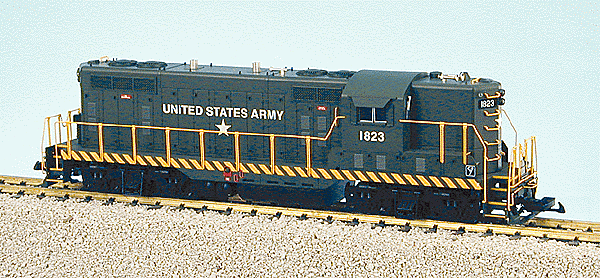 USA - EMD GP9 - Standard DC - United States Army #1823, #1824 (green ...
