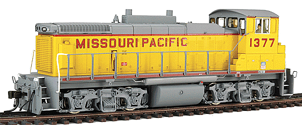 Atlas - EMD MP15DC - Standard DC - Master(R) Series Silver - Missouri Pacific #1377 (yellow ...