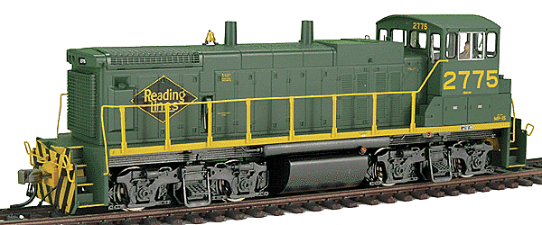 Atlas - EMD MP15DC - Standard DC - Master(R) Series Silver - Reading #2775 (Dark Green, yellow ...