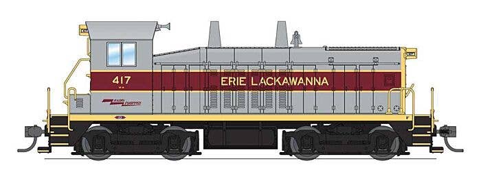 BLI - EMD NW2 - Sound and DCC - Paragon4(TM) - Erie Lackawanna 417 (gray, maroon, yellow) - 187-6727