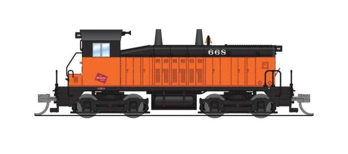 BLI - EMD NW2 - Standard DC - Stealth - Milwaukee Road #668 (orange ...