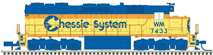 Atlas - EMD SD35 Low Nose - LokSound & DCC - Master(R) Gold - Chessie System WM #7434 (yellow ...