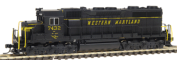 Atlas - EMD SD35 Low Nose w/DCC - Western Maryland #7432 (black, yellow) - 150-49465