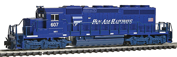 Kato - EMD SD40-2 Early Production - Standard DC - Pan Am Railways MEC #607 (blue, white) - 381 ...