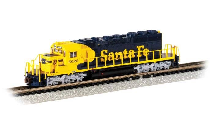 Bachmann - EMD SD40-2 - Econami(TM) Sound and DCC - Santa Fe #5020 (Warbonnet, blue, yellow ...