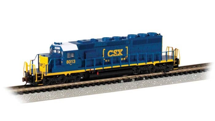 Bachmann - EMD SD40-2 - Econami(TM) Sound and DCC - CSX #8013 (blue, yellow, Boxcar Logo) - 160 ...