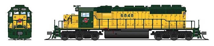 BLI - EMD SD40-2 Low-Nose - Sound and DCC - Paragon4(TM) - Chicago & North Western #6867 ...