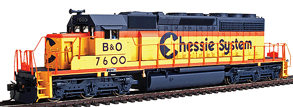 BLI - EMD SD40-2 Low Hood w/Sound - Standard DC - Blue Line(TM) - Baltimore & Ohio #7600 ...