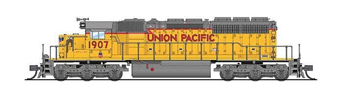 BLI - EMD SD40-2 Low Nose - Sound and DCC - Paragon4 - Union Pacific #1947 (Armour Yellow, gray ...