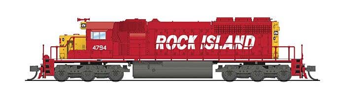 BLI - EMD SD40-2 Low Nose - Standard DC - Stealth - Rock Island #4797 ...