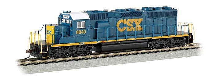 Bachmann - EMD SD40-2 - Standard DC - CSX Transportation #8840 (Dark Future; blue, yellow) - 160 ...
