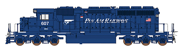 Intermount - EMD SD40-2 - Standard DC - Maine Central/Pan Am Railways (blue, white, Wing Logo ...