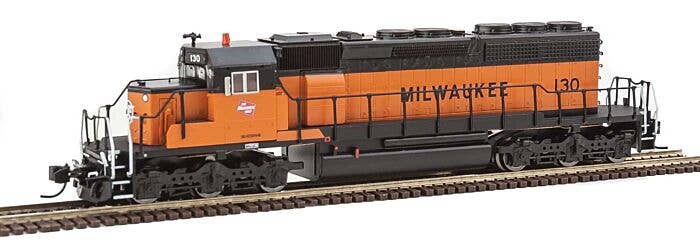 Intermount - EMD SD40-2 - Standard DC - Milwaukee Road (Late Hiawatha Scheme, orange, black ...