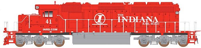 Intermount - EMD SD40-2 w/DCC - Indiana Railroad (red, white) - 85-49370