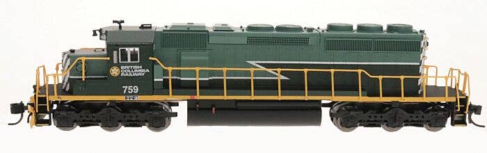Intermount - EMD SD40-2 w/DCC - British Columbia Railway (2-Tone Green, Dogwood Logo) - 85-69351D