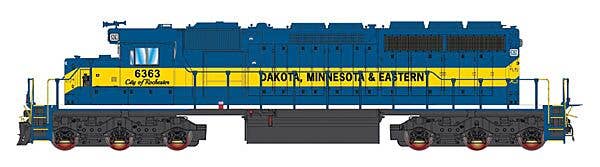 Intermount - EMD SD40-2 w/DCC - Dakota, Minnesota & Eastern (blue, yellow) - 85-69384D